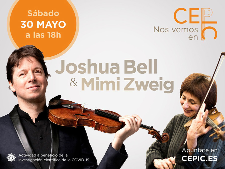 Charla de Joshua Bell & Mimi Zweig, a beneficio de la investigación del ...