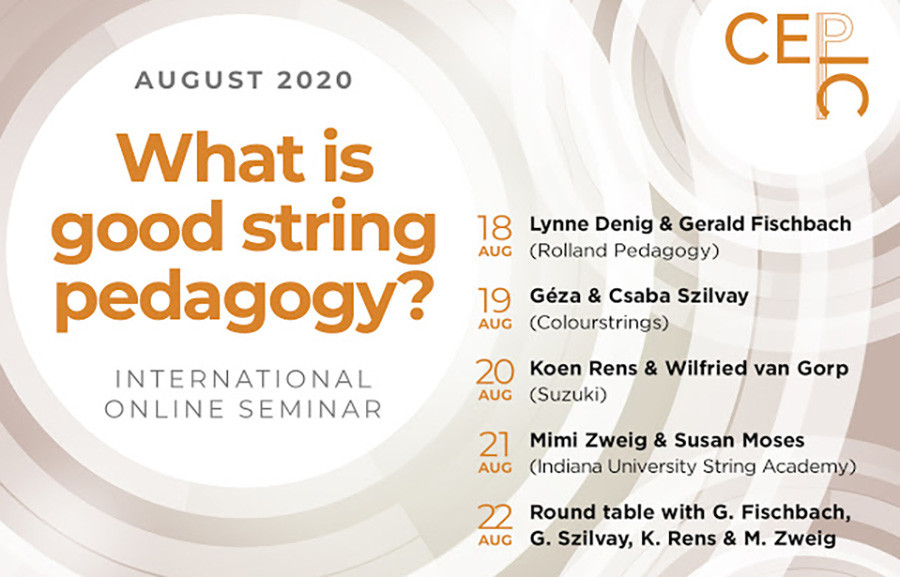 "What is good string pedagogy?" - Seminario Internacional Online en el ...
